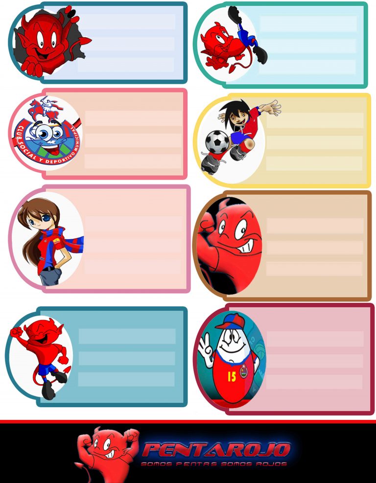 Penta Stickers para tus cuadernos – pentarojo