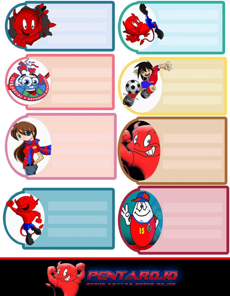 Penta Stickers para tus cuadernos – pentarojo